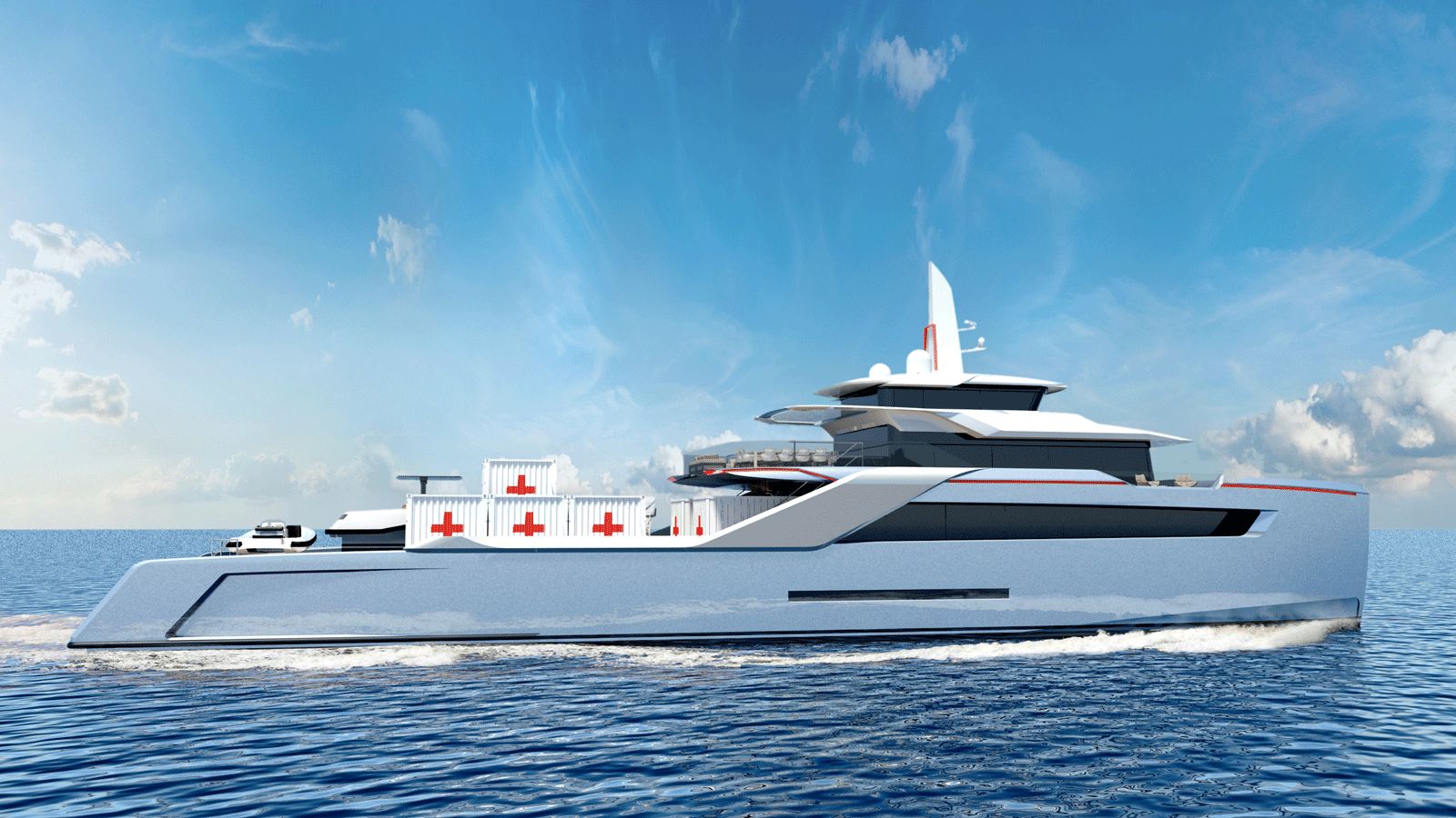Echo Yachts Presents Project Echo Humanitarian Support Vessel Concept